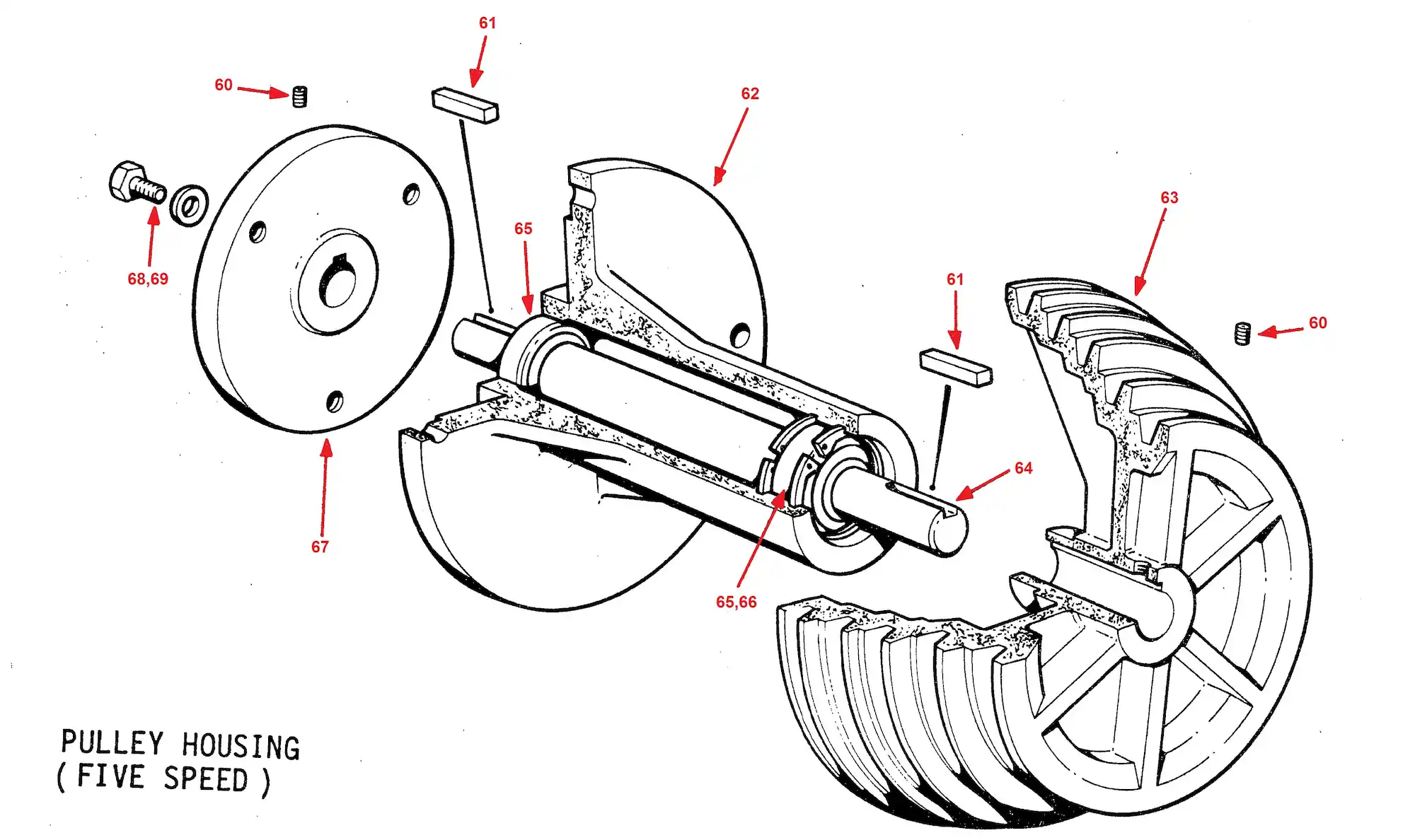 Startrite Bandit & 12-S - 5 Step Pulley Housing