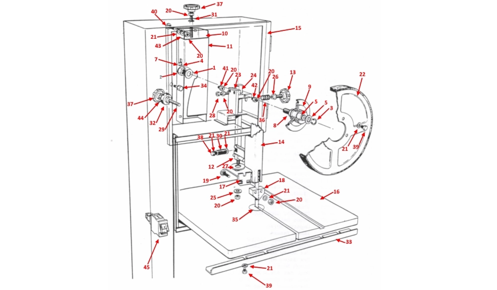 Startrite 301 Upper Assembly Spares | Machine Spares Ltd