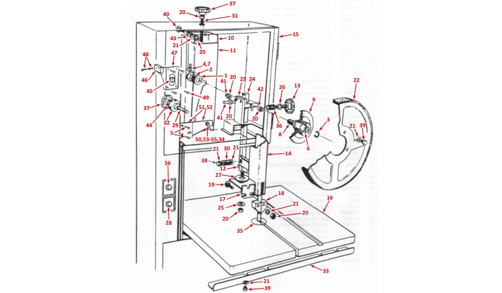 Startrite 301S / 301E Upper Assembly Spares | Machine Spares Ltd