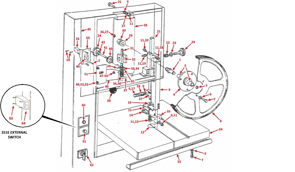 Startrite 351S & 352S Upper Assembly | Machine Spares Ltd