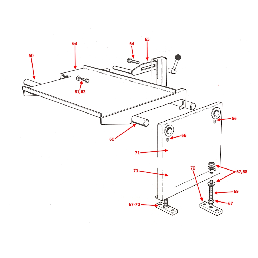 Startrite H225 Discharge Tray | Machine Spares Ltd