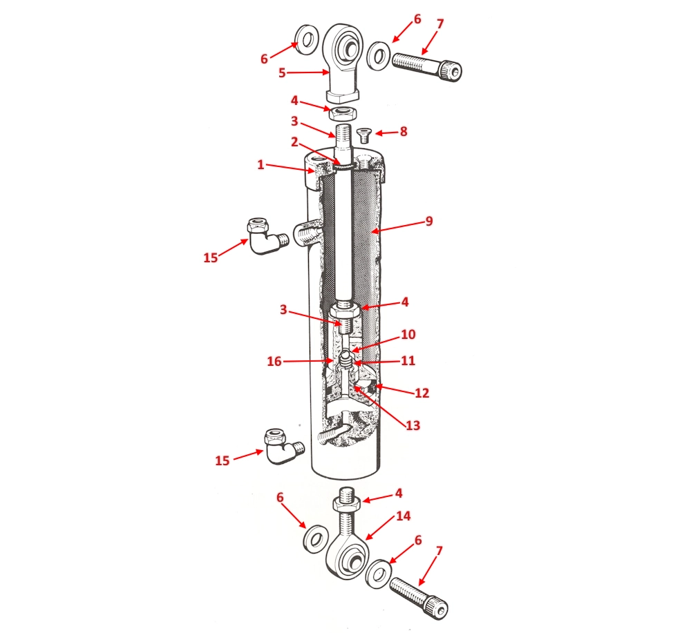 Startrite H225 Hydraulic Cylinder | Machine Spares Ltd