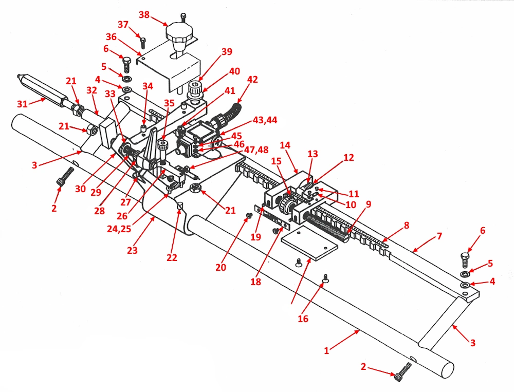 Startrite HB Adjustable Stock Stop (Auto Variants) - Spare Parts