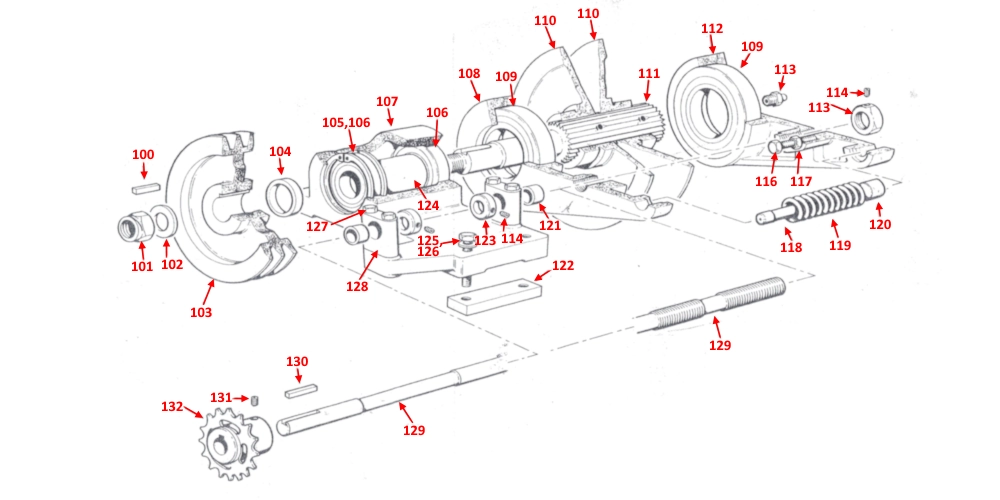Startrite 316 Master Expanding Pulley & Belts | Machine Spares Ltd